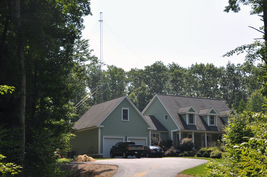 First Tower Part 7 - 100 ft Tower Completed! - Our HAM Station